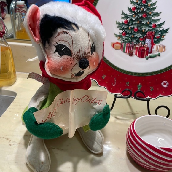 Annalee | Holiday | Annalee Rare Vintage Caroling Mouse 965 Good ...